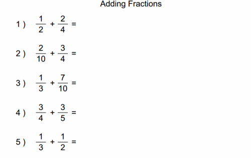 Use Equivalent Fractions As A Strategy To Add And Subtract Fractions 